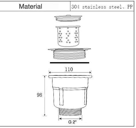 Franke Kitchen Sink Strainer Waste Plug | kitchen sink waste plug- SHIONP