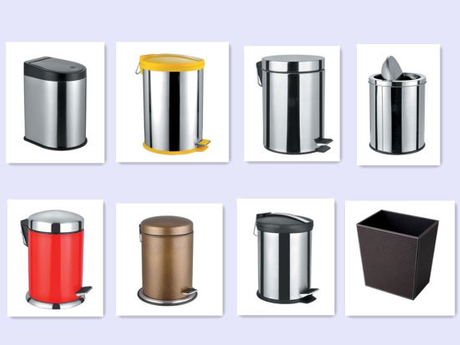 Small Metal Dustbins with Lids | dustbins for hotels- SHIONP